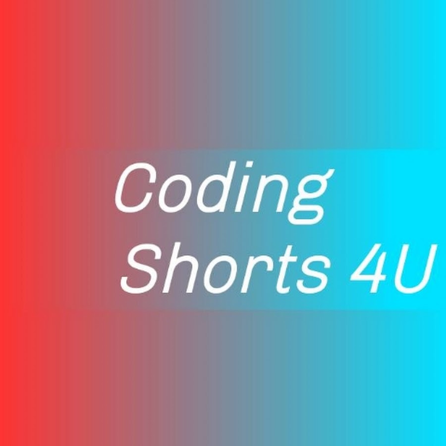 CodingShorts_4U - YouTube