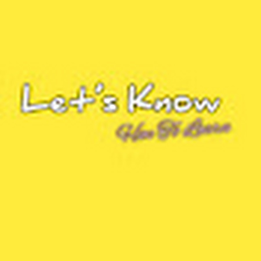 Let's Know How To Learn - YouTube